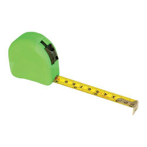 5m x 19mm Hi Vis Contour Tape Measure Metric & Imperial Belt Clip Hand ...