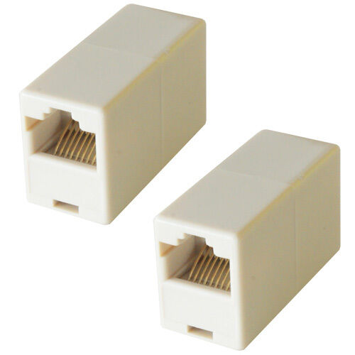 RJ45 Rollover CAT5e CAT6 Coupler Socket to Female Joiner Adapter Exten ...