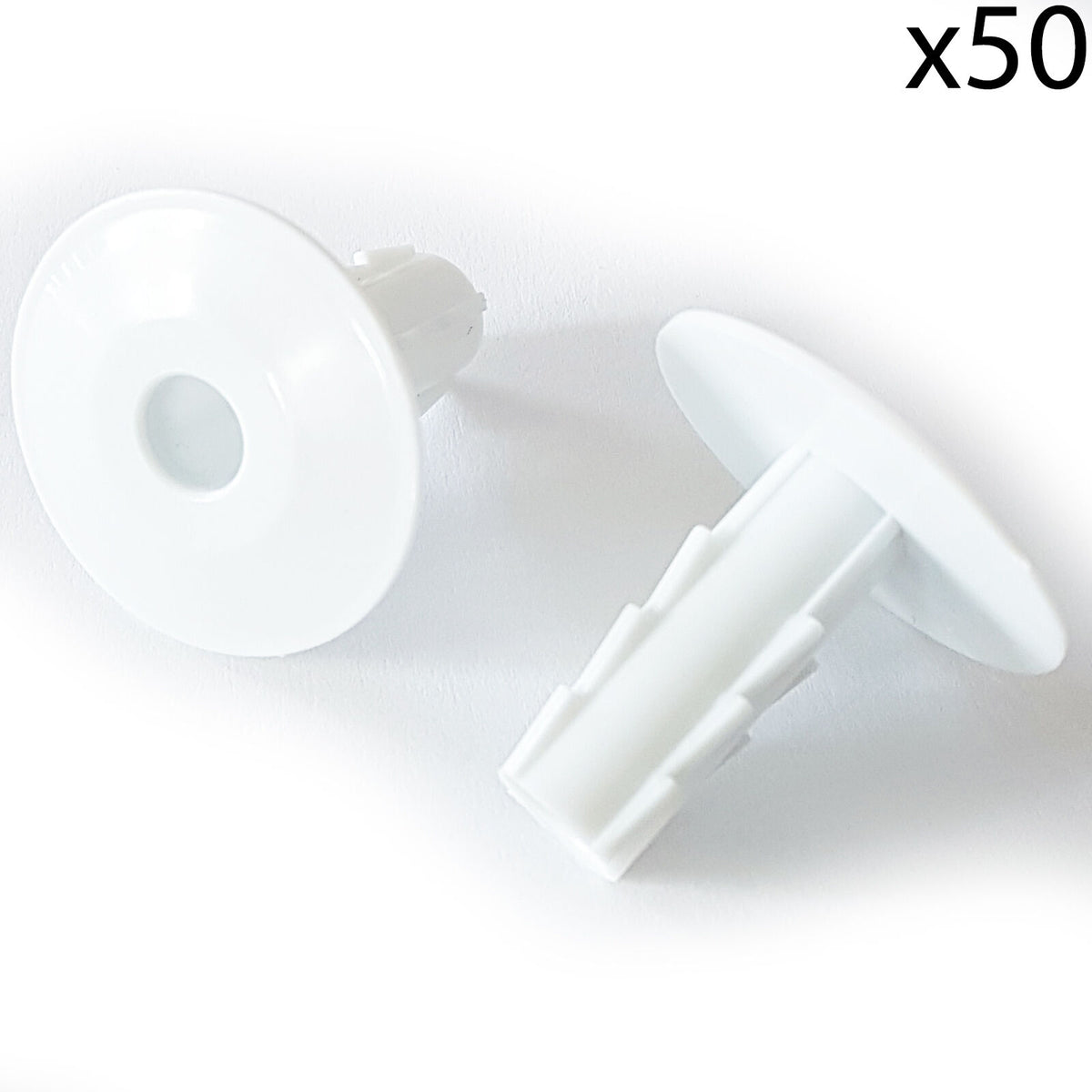 50x 8mm White Single Cable Bushes Feed Through Wall Cover Coaxial Hole ...