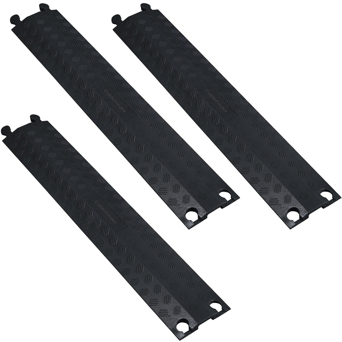 3x 12000KG Drive Over Cable Road Cover Protector Outdoor Event Trunkin ...