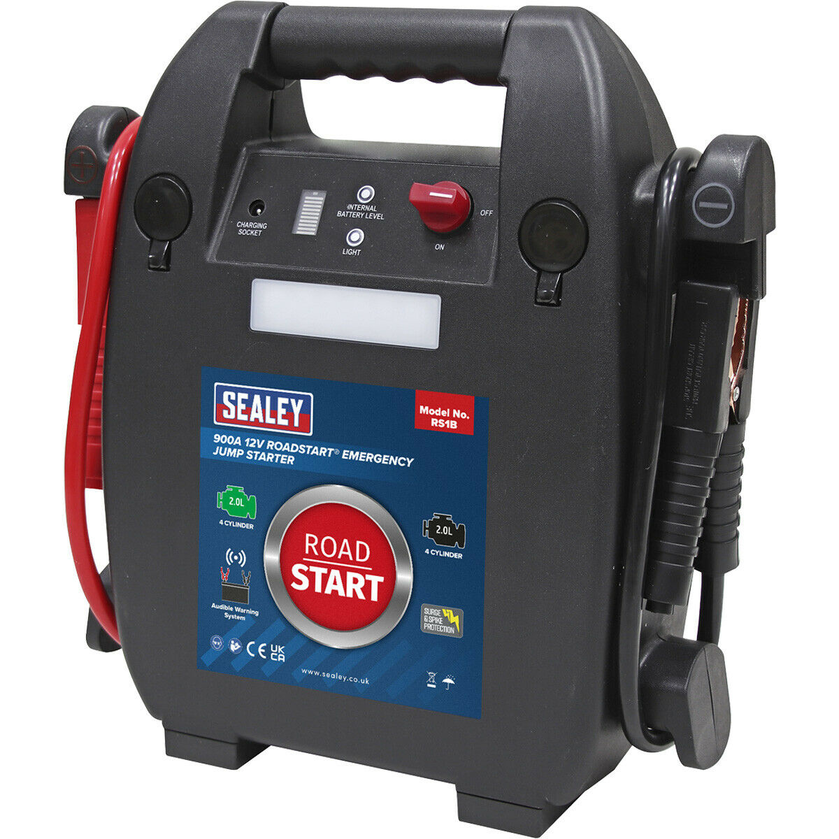 900A Emergency Jump Starter - Car Battery Jump Start Charge - 4 Cylind ...