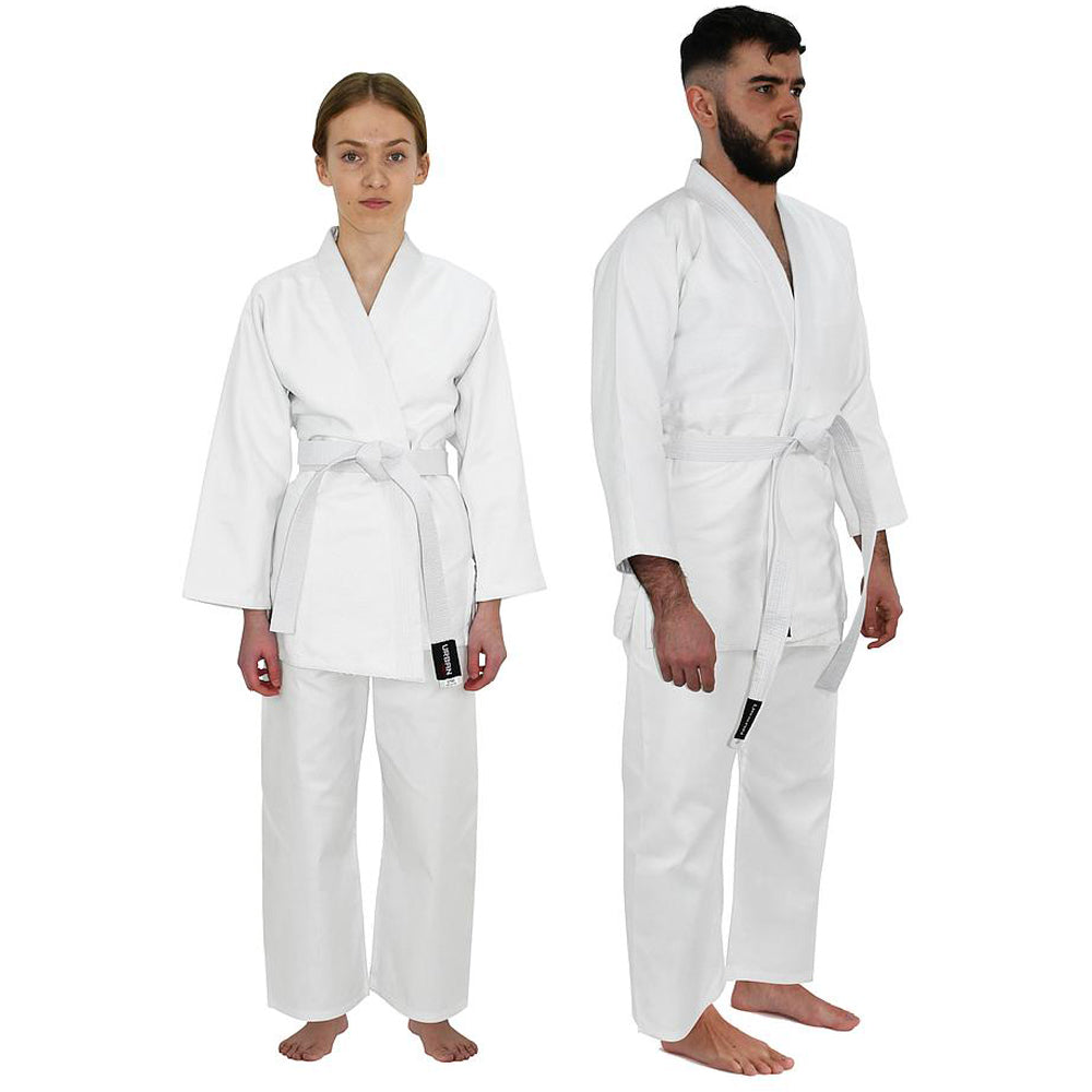White Teen/Adult Judo Gi Suit - 170cm / 5ft 9in - Wrap Around Full Set ...