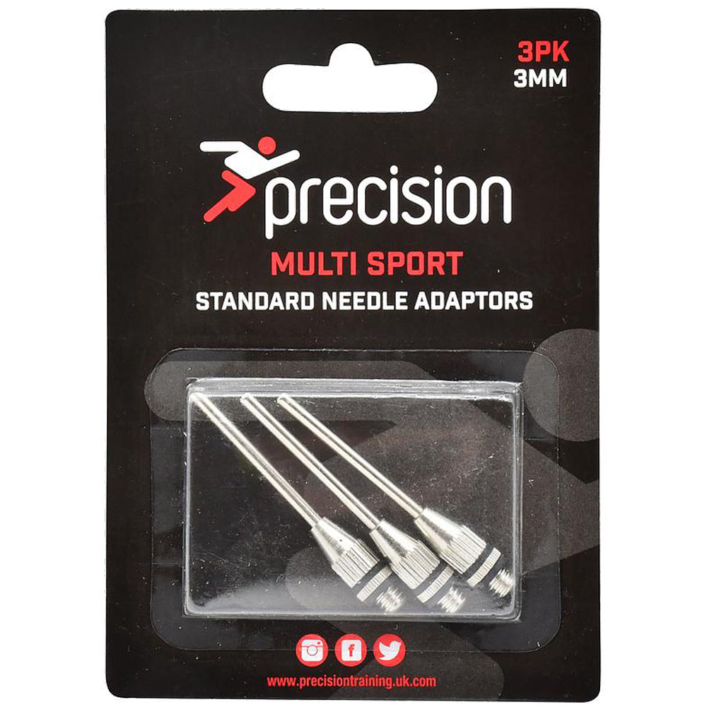 3 PACK - 3mm Standard Ball Inflator Needle Adapters - Football Pump Sc ...