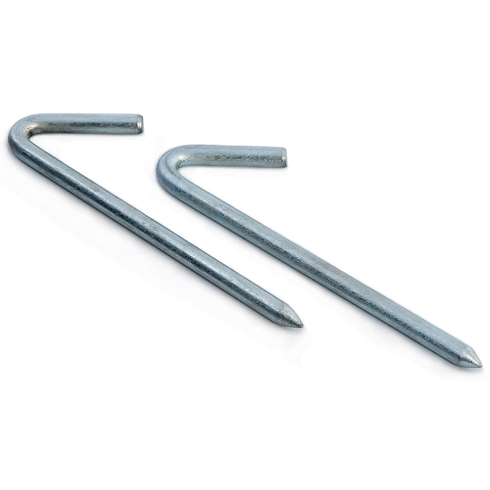 20 PACK Heavy Duty Steel Football Net Ground Pegs - Goal Post Anchor S ...