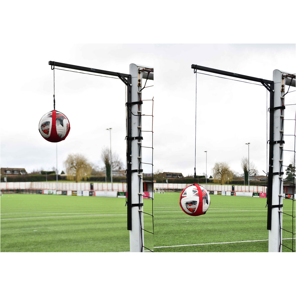 Height Adjustable Football Heading / Headers Training Station Goal Pos ...