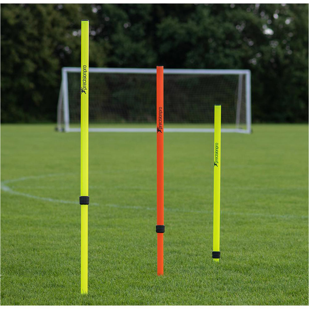 12 PACK 1.7m Telescopic Boundary Poles Set Football Footwork Dribbling ...