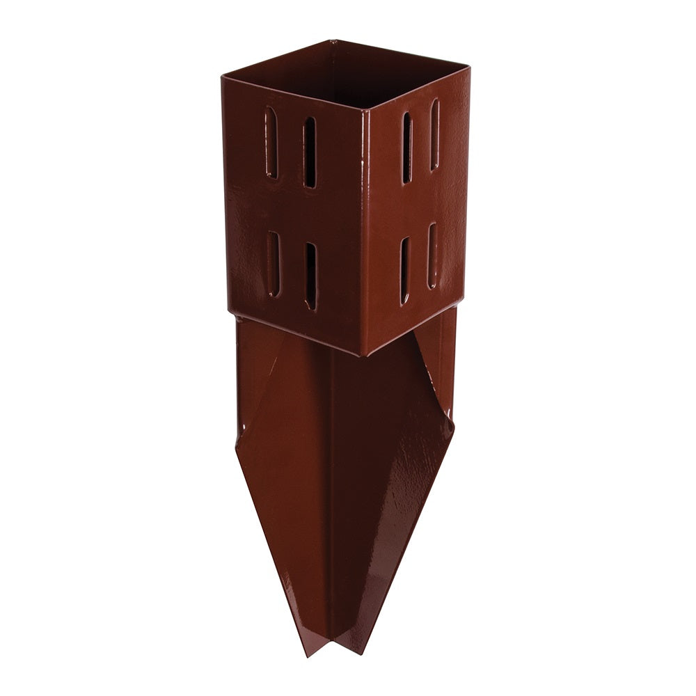 100mm x 100mm Drive in Fence Post Repair Anchor Spike Wood Ground Moun ...